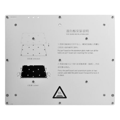 Aluminium Build Plate Assembly for UP BOX / UP BOX+ - Tiertime 3D ...