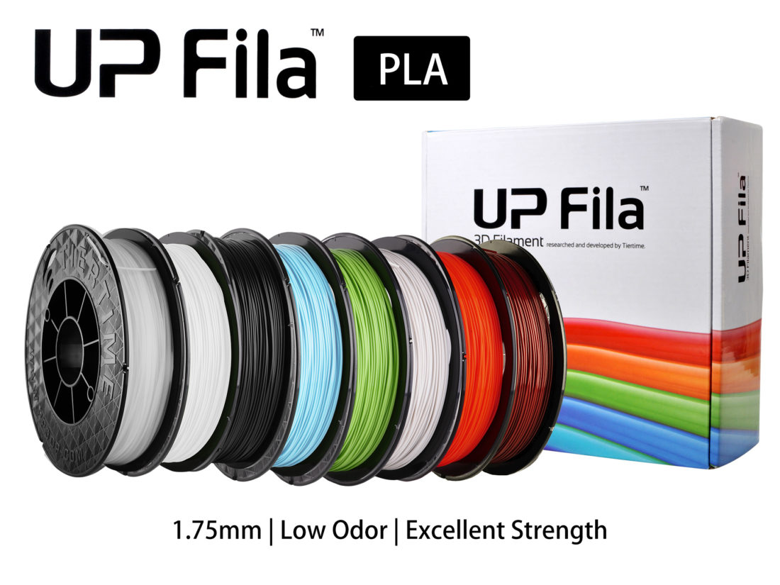 UP Fila Premium PLA 3D Printer Filament, 1KG (500g×2 Spools) - Tiertime ...
